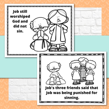 Job Bible Story Activity Booklet Pages - Bible Activity Pages for Clas ...