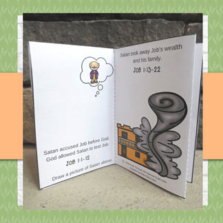 Job Bible Story Craft for Kids Minibook – Kids Bible Teacher
