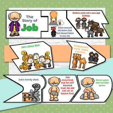 Job Bible Story Floor Puzzle and Mini Puzzle for 1st through 4rth Grad ...