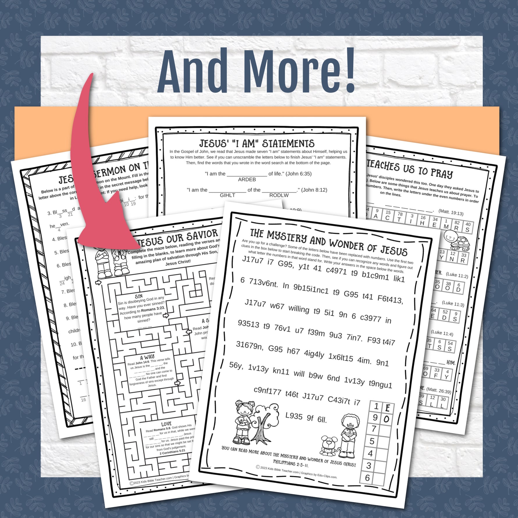 Life of Jesus Activity Pages – Kids Bible Teacher