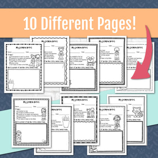 My First Sermon Notes Printables for Preschoolers and Early Readers, I ...