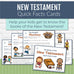 New Testament Books of the Bible Quick Facts Cards, Instant DIGITAL DO ...