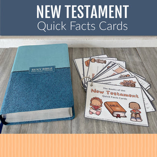 New Testament Books of the Bible Quick Facts Cards, Instant DIGITAL DO ...