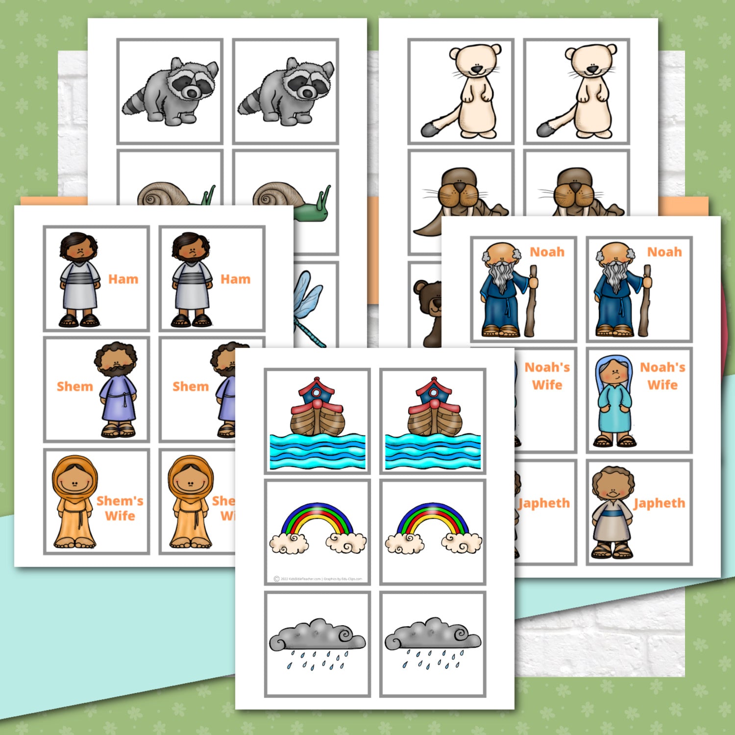 Noah's Ark Bible Lesson Pack for Preschool through 6th Grade – Kids ...