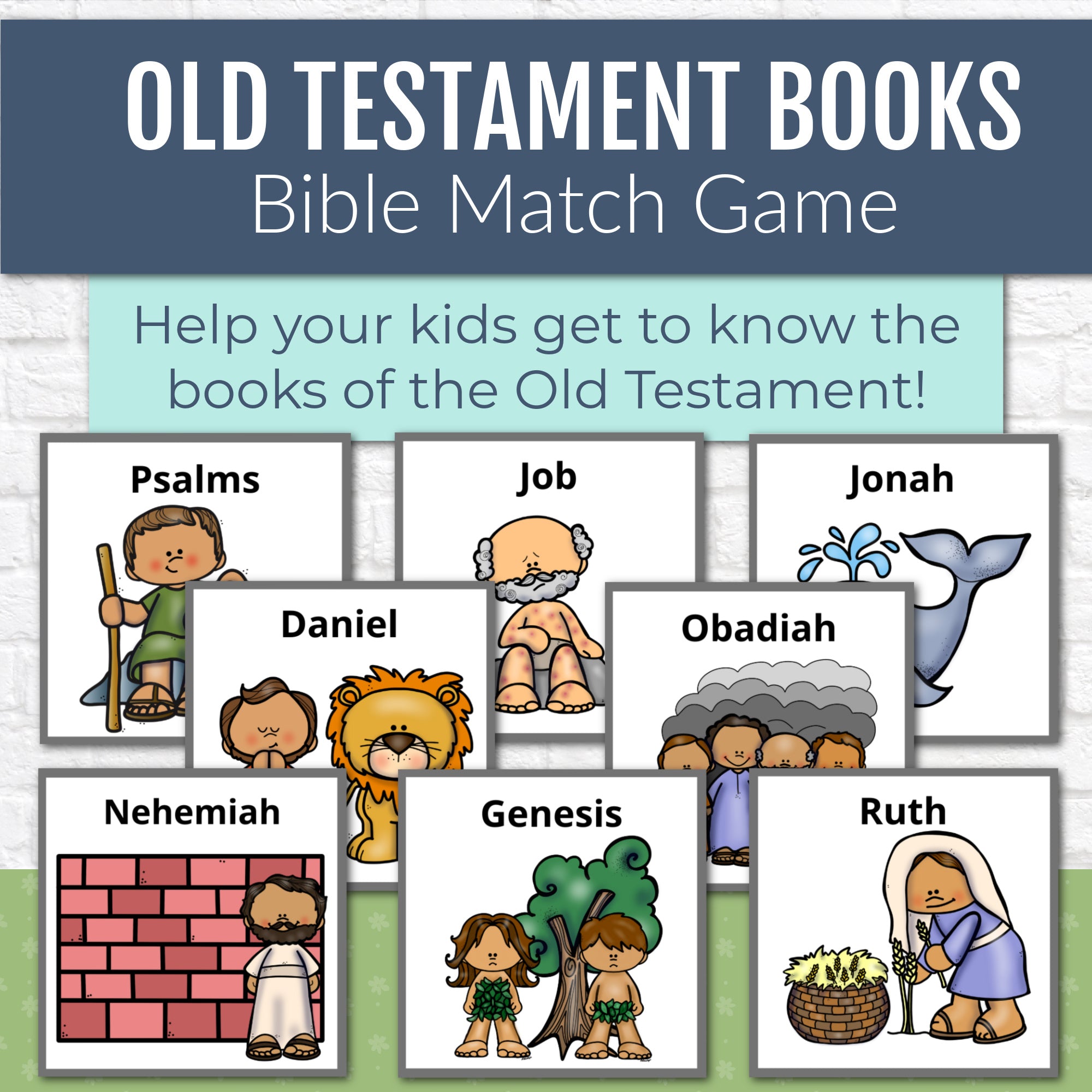 Books of the Bible Old Testament Games Bundle – Kids Bible Teacher