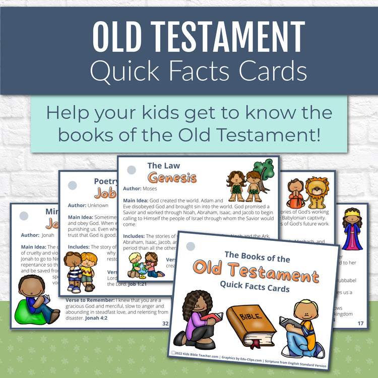 Old Testament Books of the Bible – Kids Bible Teacher
