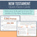 New Testament Books of the Bible Quick Facts Cards, Instant DIGITAL DO ...