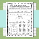 Jesus' Resurrection Activity Pages Easter Story Worksheets for Kids ...