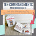 Ten Commandments Craft Mini Book Activity – Kids Bible Teacher
