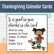Thanksgiving Calendar Cards with Bible Verses - November Calendar Card ...