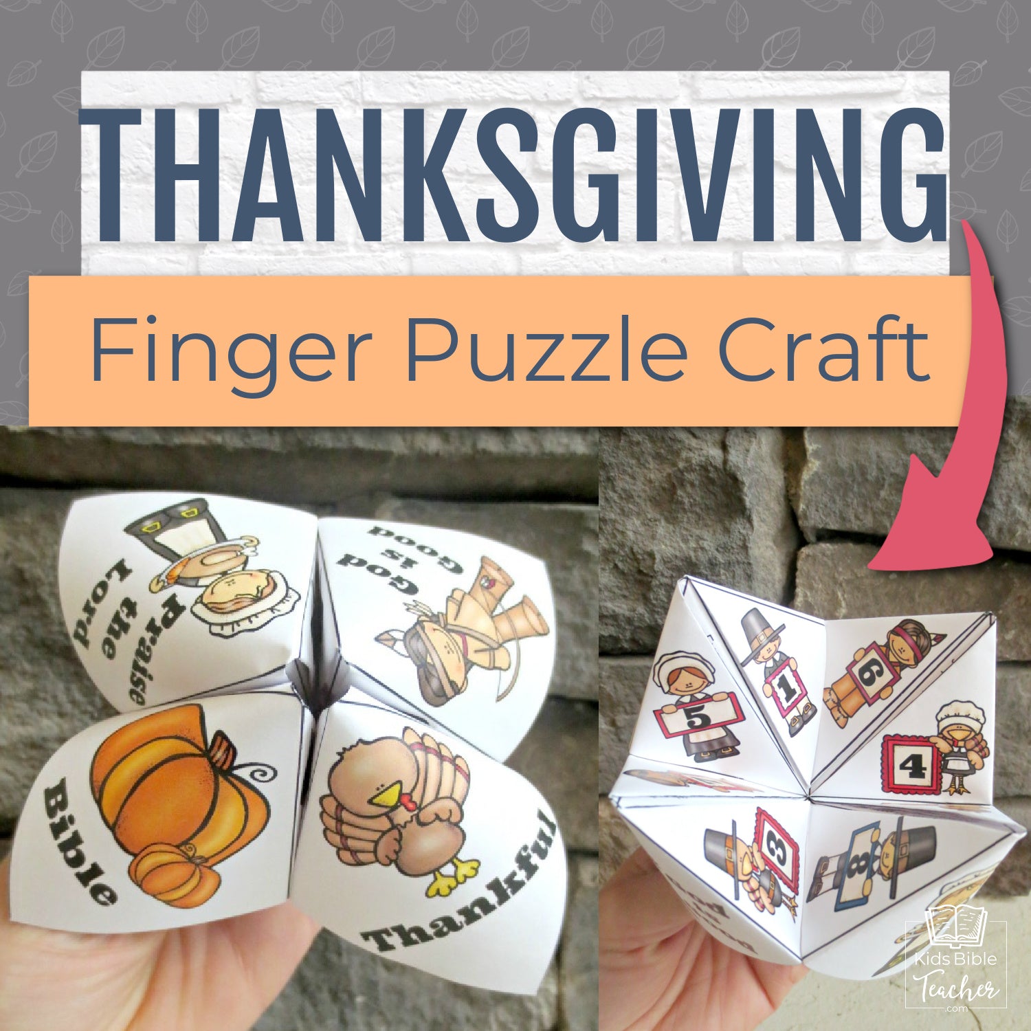 Thanksgiving Finger Puzzle Craft – Kids Bible Teacher