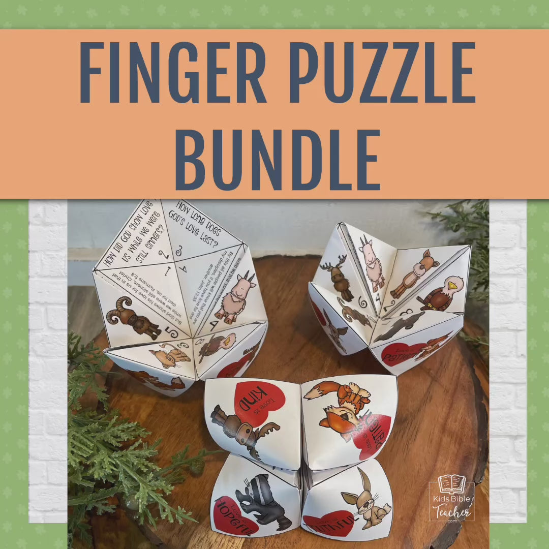 Finger Puzzle Bundle | ALL 5 Finger Puzzles - Valentine's, Easter, Sal ...