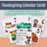 Thanksgiving Calendar Cards with Bible Verses - November Calendar Card ...